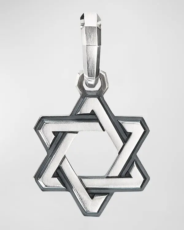 David Yurman Deco Star Of David Pendant - Silver