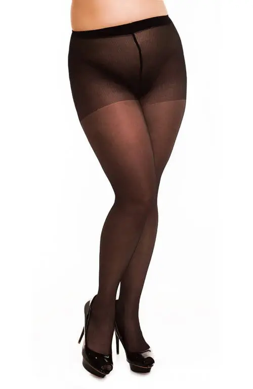 GLAMORY HOSIERY Satin 20 Tights - Black