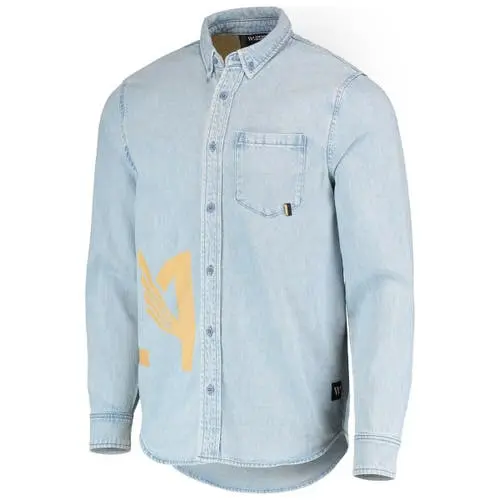 THE WILD COLLECTIVE Lafc Denim Button-down Long Sleeve Shirt