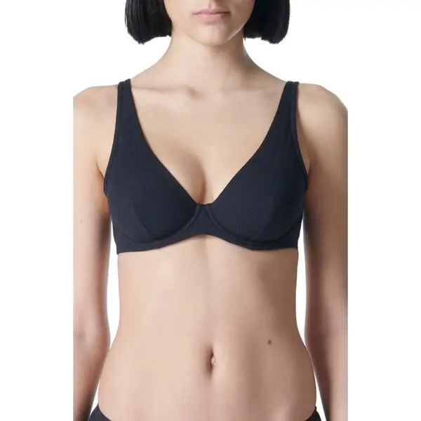 Simone Perele Eugenie Plunge Underwire Bra - Black