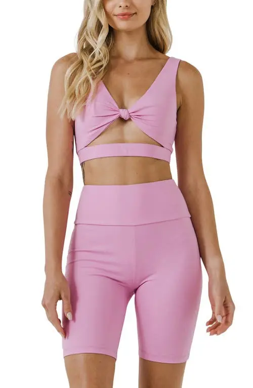GREY LAB Knotted Cutout Crop Tank