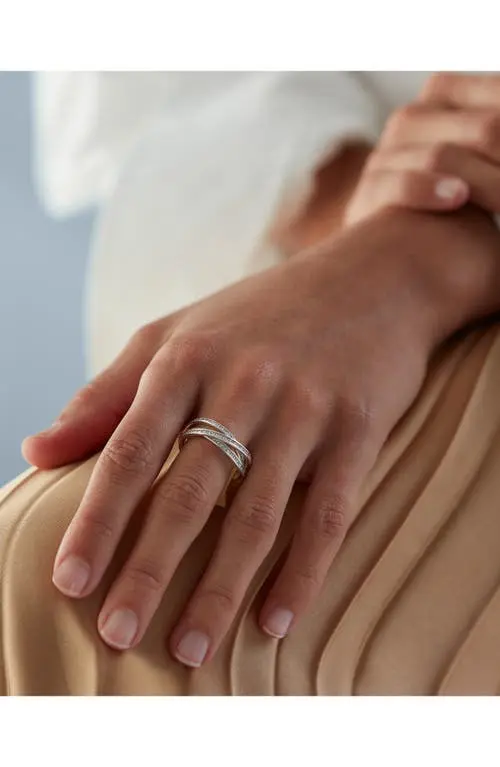 Monica Vinader Triple Rolling Diamond Ring