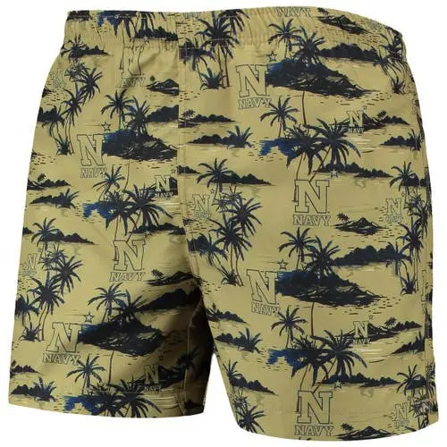FOCO Navy Midshipmen Island Palm Swim Trunks
