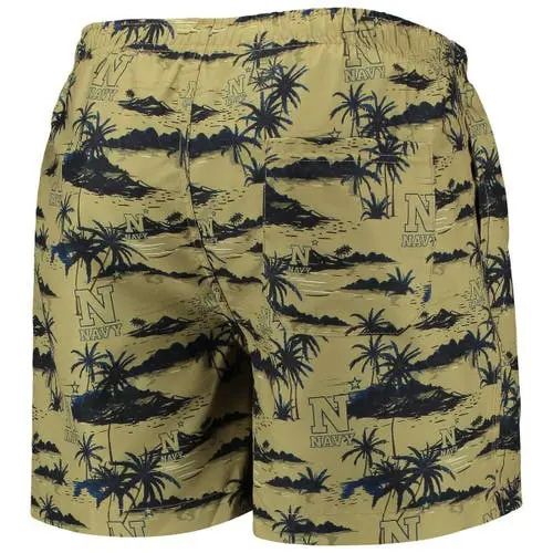 FOCO Navy Midshipmen Island Palm Swim Trunks