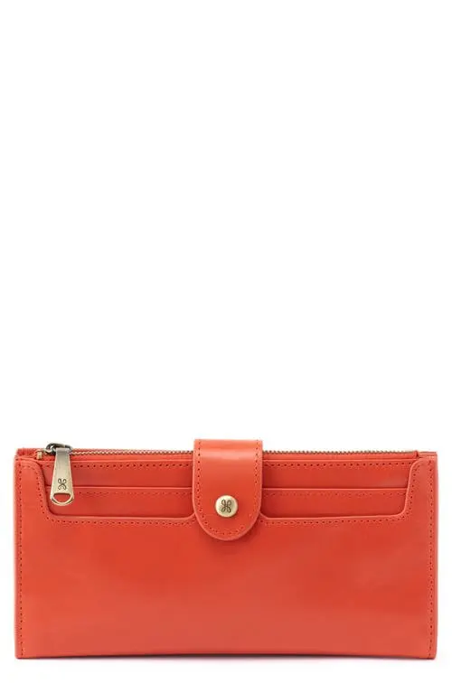 Hobo Dunn Leather Continental Wallet - Zinnia