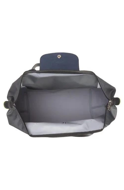 Longchamp Le Pliage Green Recycled Canvas Large Shoulder Tote - Graphite