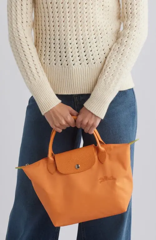 Longchamp Le Pliage Green Recycled Canvas Top Handle Bag