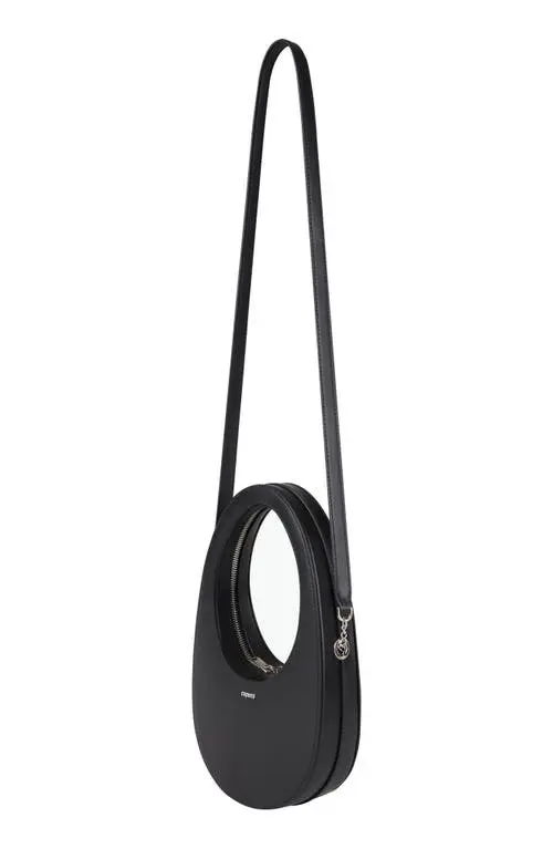 Coperni Mini Swipe Leather Crossbody Bag - Black