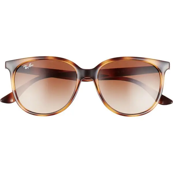 Ray-ban 54mm Gradient Square Sunglasses - Havana/gradient Brown