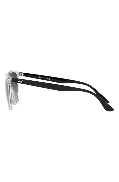 Ray-ban 54mm Gradient Square Sunglasses - Transparent / Grey Gradient