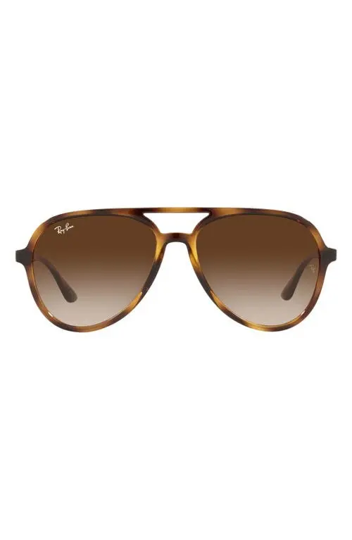 Ray-ban 57mm Aviator Sunglasses - Havana/brown Gradient