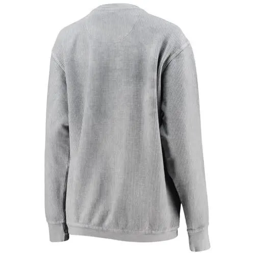 PRESSBOX Northeastern Huskies Comfy Cord Vintage Wash Basic Arch Pullover Sweatshirt