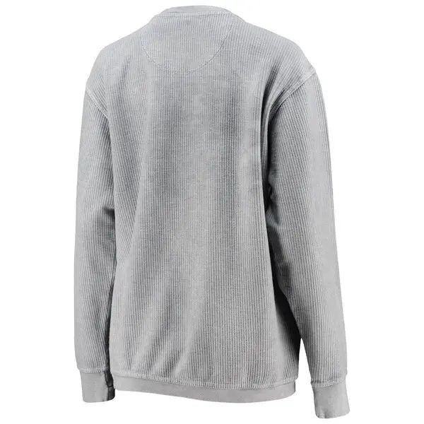 PRESSBOX Northeastern Huskies Comfy Cord Vintage Wash Basic Arch Pullover Sweatshirt