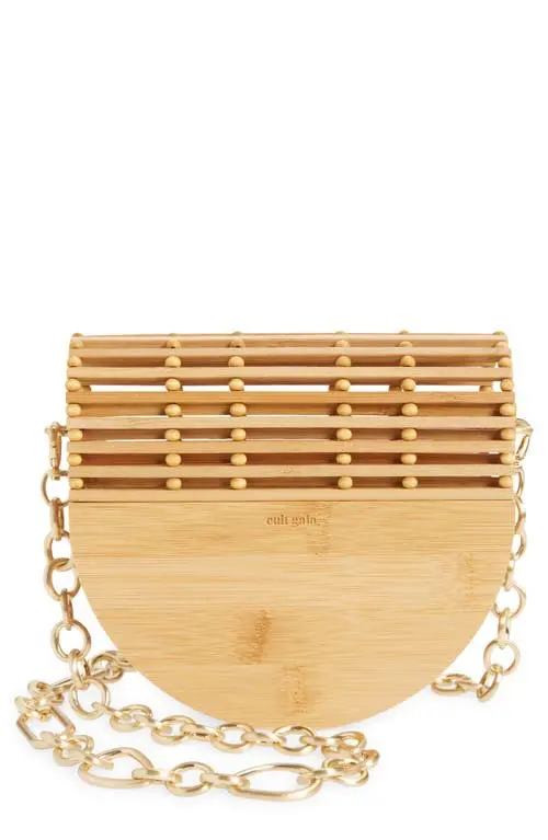 Cult Gaia Ark Flap Bamboo Crossbody - Natural