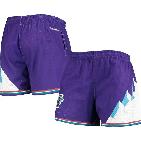 Mitchell & Ness Utah Jazz Jump Shot Shorts - Purple