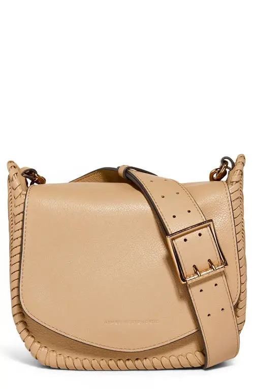 AIMEE All For Love Leather Crossbody Bag - Camel