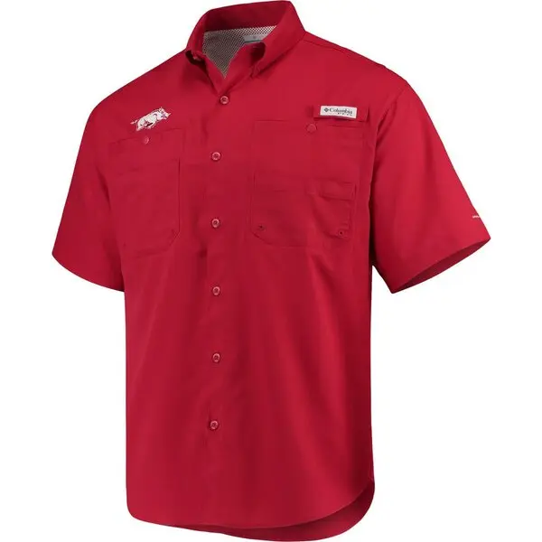Columbia Arkansas Razorbacks Pfg Tamiami Shirt