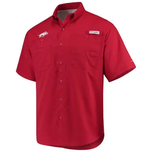 Columbia Arkansas Razorbacks Pfg Tamiami Shirt