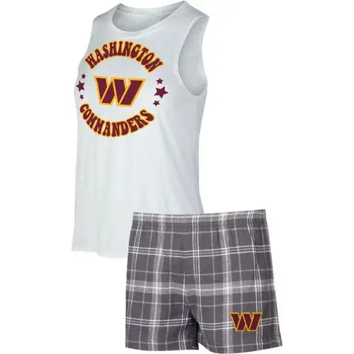 CONCEPTS SPORT Ultimate Tank Top And Shorts Sleep Set - Charcoal