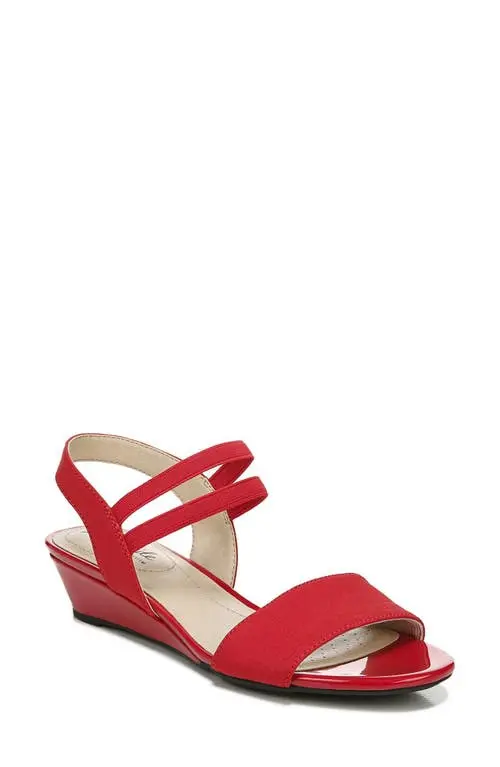 LIFESTRIDE Wedge Sandal - Red