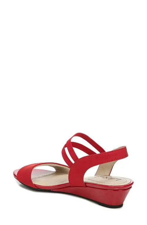 LIFESTRIDE Wedge Sandal - Red