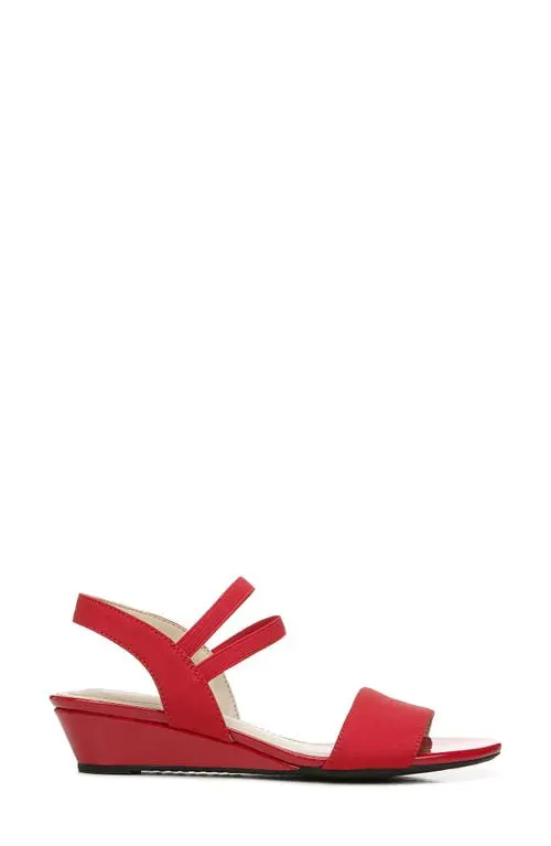 LIFESTRIDE Wedge Sandal - Red