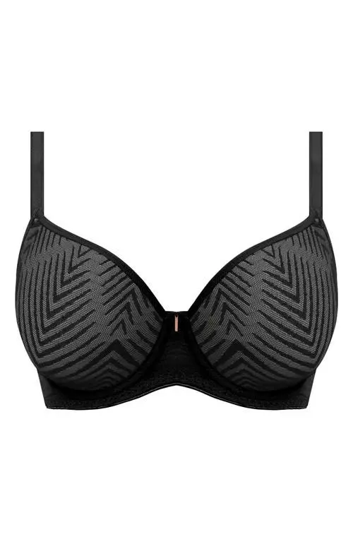 Freya Tailored Plunge Underwire T-shirt Bra - Black