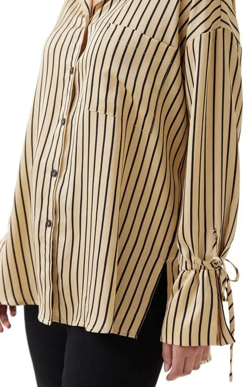 4TH & RECKLESS Rodell Tie Cuff Shirt