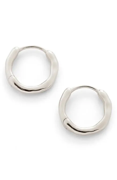 Monica Vinader Siren Muse Huggie Hoop Earrings - Ss