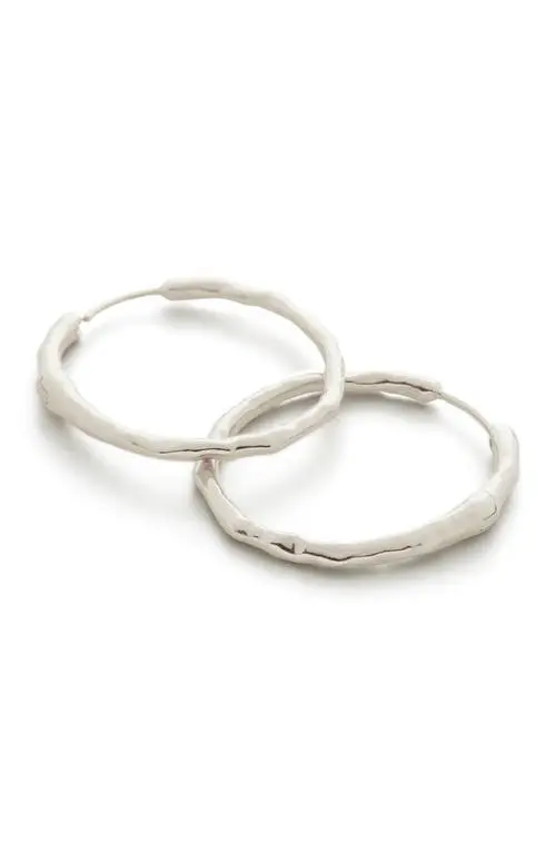Monica Vinader Siren Muse Medium Hoop Earrings - Sterling Silver