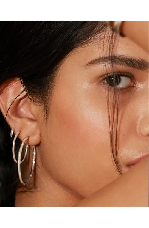 Monica Vinader Siren Muse Medium Hoop Earrings - Sterling Silver