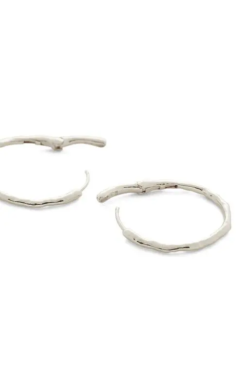 Monica Vinader Siren Muse Medium Hoop Earrings - Sterling Silver