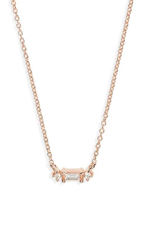 DANA REBECCA DESIGNS Sadie Diamond Pendant Necklace - Rose Gold
