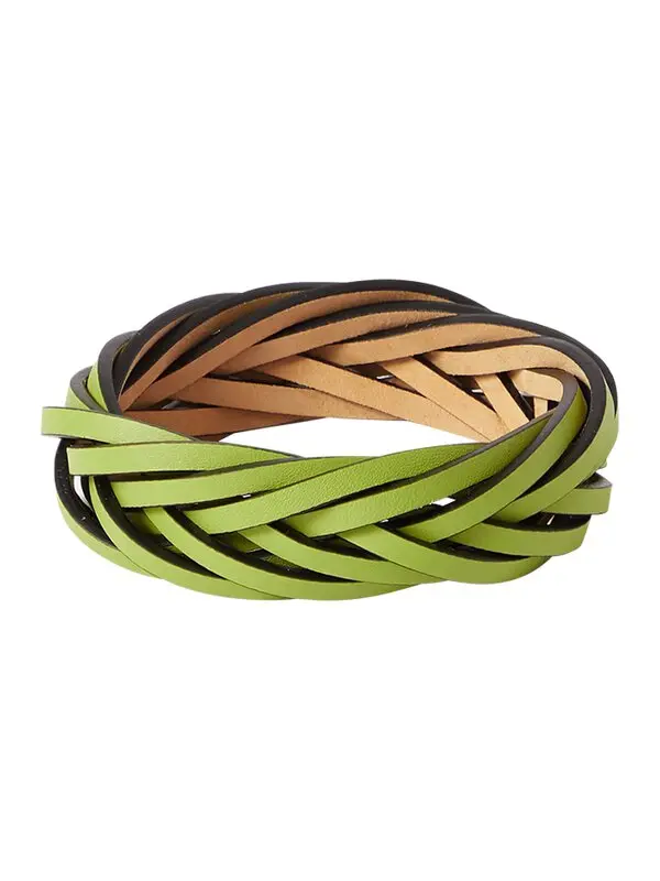 Loewe Paula's Ibiza Braided Leather Bangle