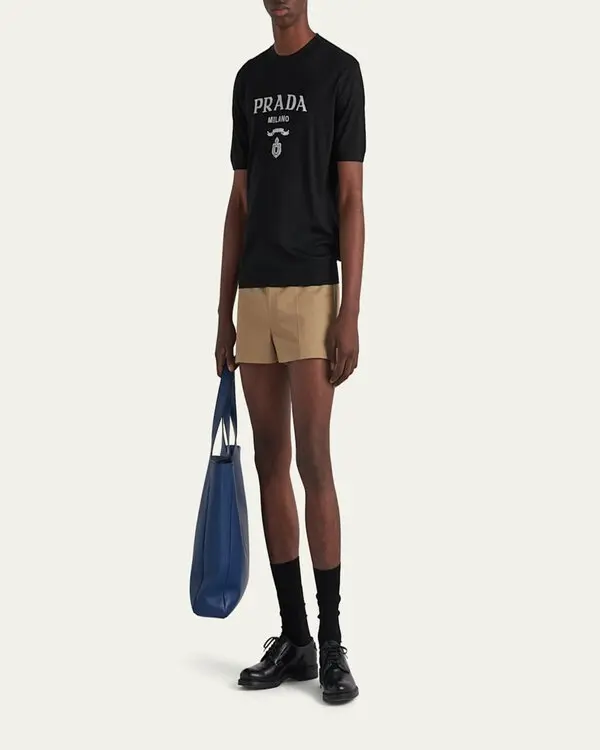 Prada Superfine Wool Logo Sweater
