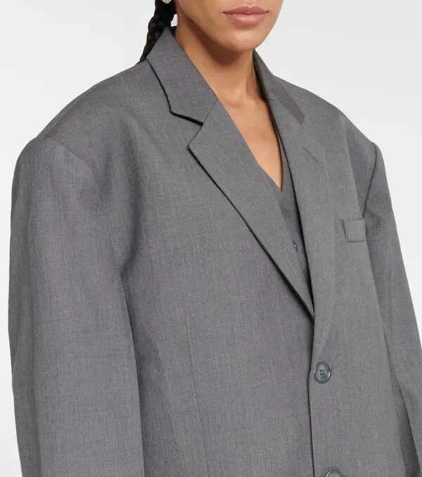 THE FRANKIE SHOP Gelso Oversized Blazer - Grey