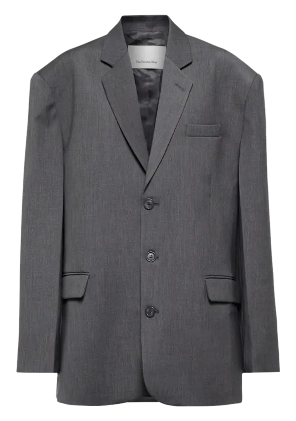 THE FRANKIE SHOP Gelso Oversized Blazer - Grey