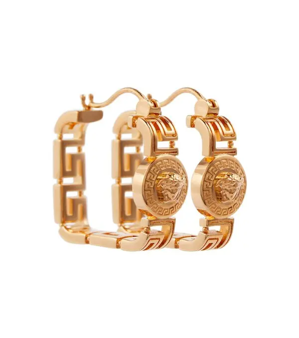 Versace Greca Hoop Earrings