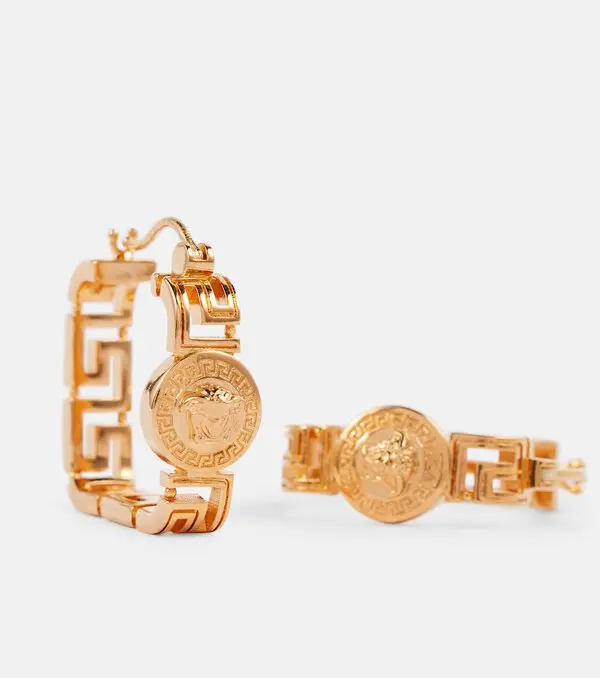 Versace Greca Hoop Earrings