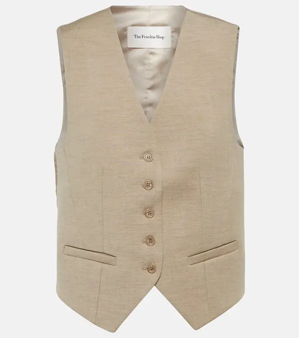 THE FRANKIE SHOP Gelso Vest - Beige