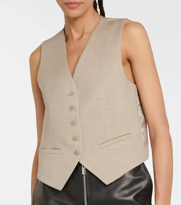 THE FRANKIE SHOP Gelso Vest - Beige