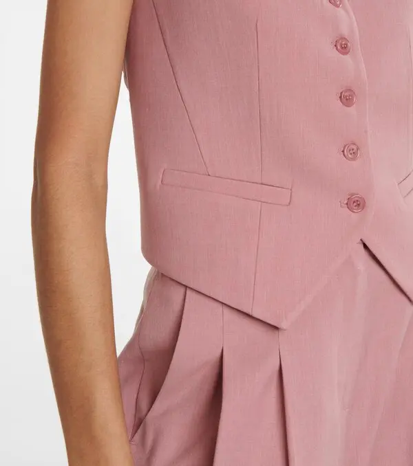 THE FRANKIE SHOP Gelso Vest - Pink