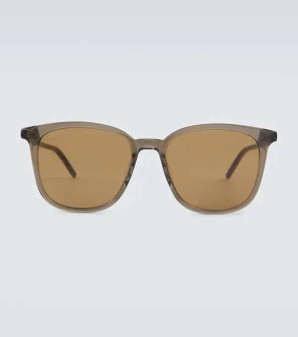 Gucci Square Frame Sunglasses - Brown