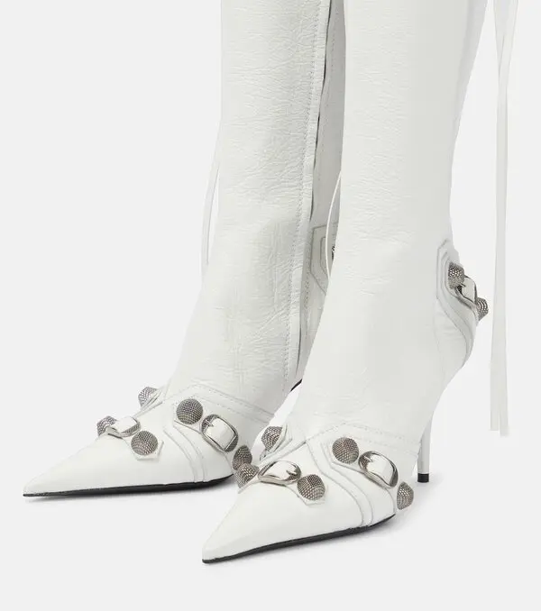 Balenciaga Cagole Knee-high Leather Boots