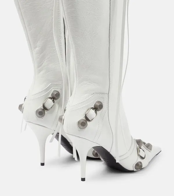 Balenciaga Cagole Knee-high Leather Boots