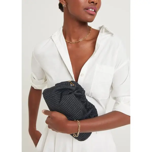 MANSUR GAVRIEL Chain Mini Cloud Clutch Handbag
