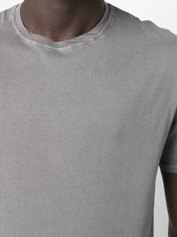 Fedeli Short-sleeved Cotton T-shirt - Grey