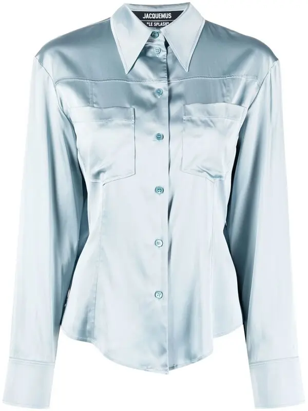 Jacquemus La Chemise Metalo Shirt - Blue