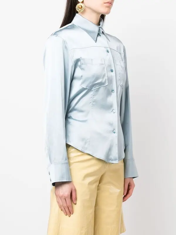Jacquemus La Chemise Metalo Shirt - Blue