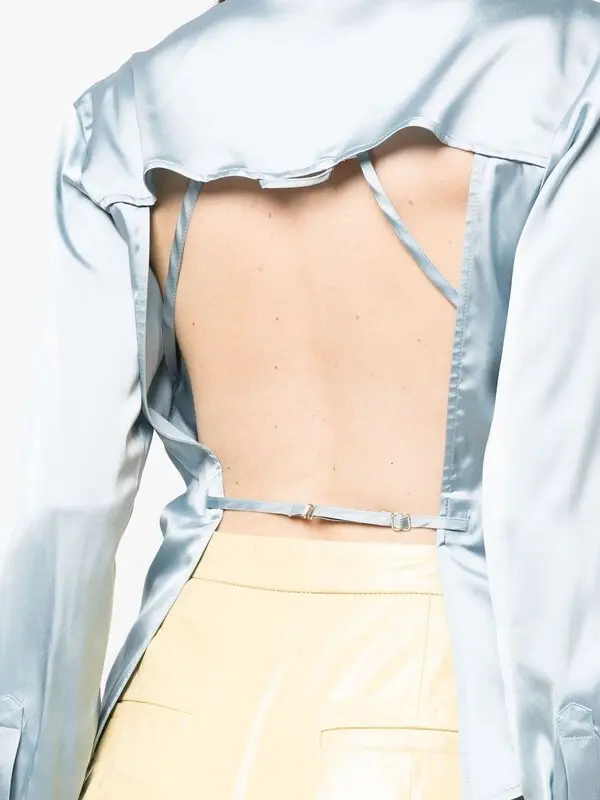 Jacquemus La Chemise Metalo Shirt - Blue